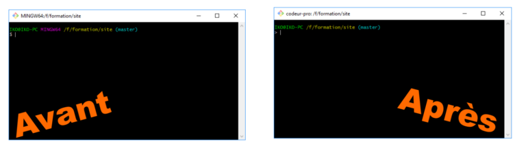 Personnaliser le prompt de git bash - Codeur Pro