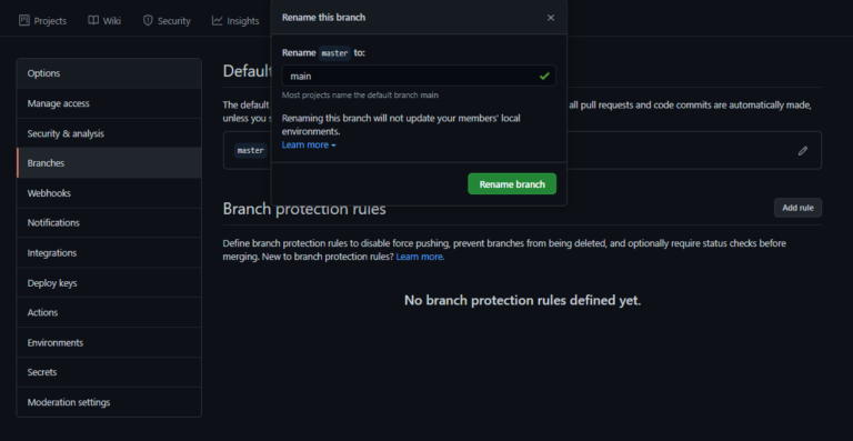 Branche principale GIT de Master à Main - Codeur Pro